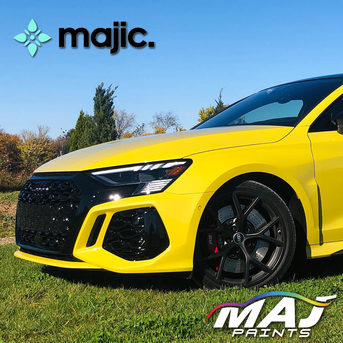 Audi Python Yellow Paint – majic.