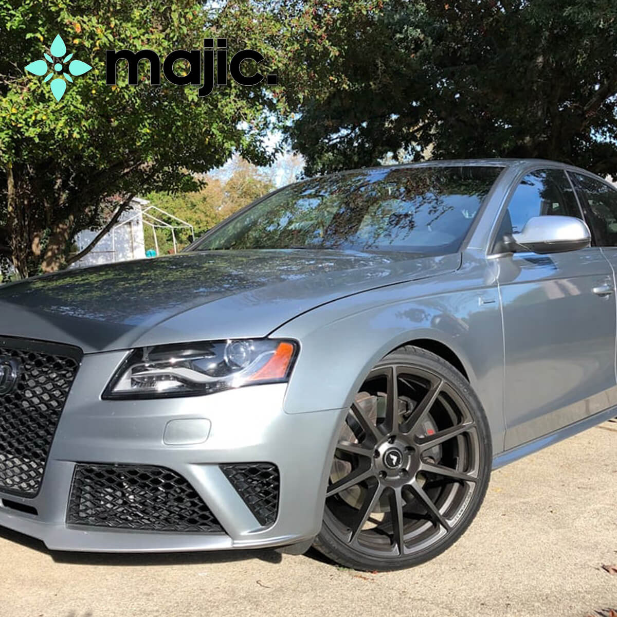Audi Quartz Grey Paint (LY7G) – majic.