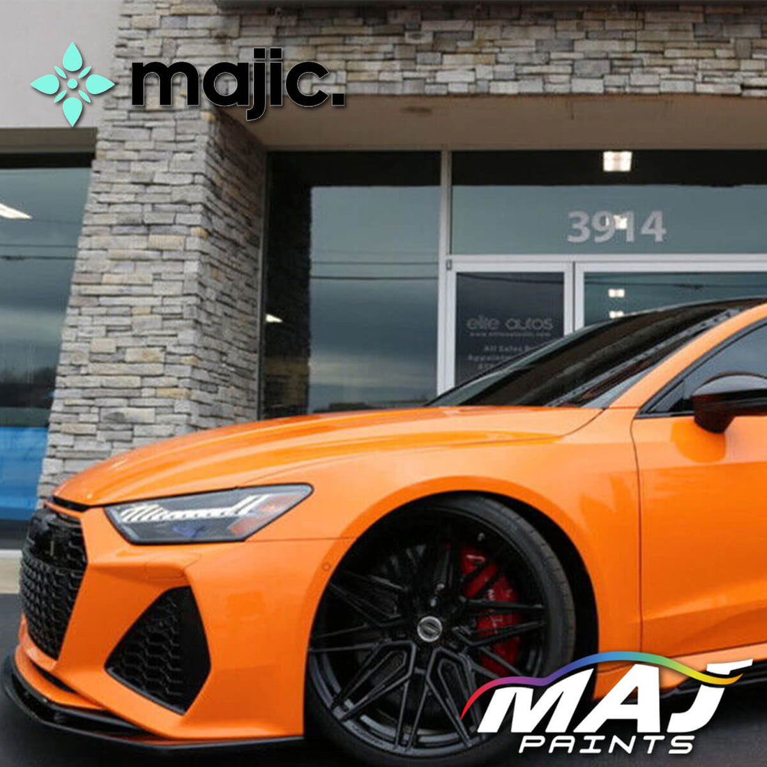 Audi Solar Orange Paint – majic.
