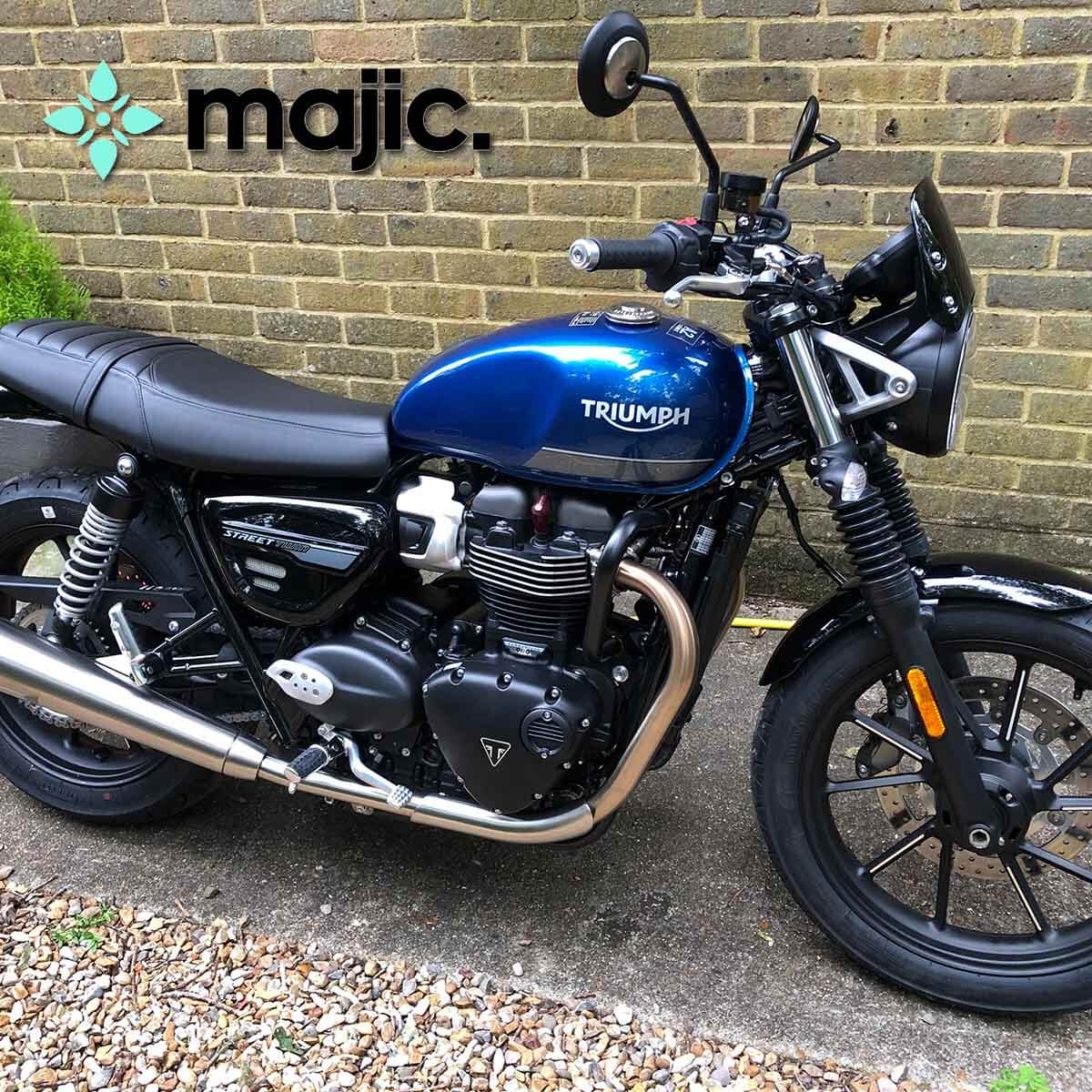 Triumph Cobalt Blue Paint – majic.
